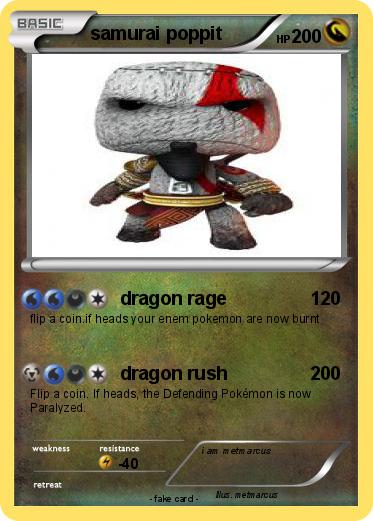 Pokémon samurai poppit - dragon rage - My Pokemon Card