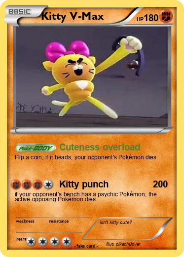 Pokémon Kitty V Max - Cuteness overload - My Pokemon Card