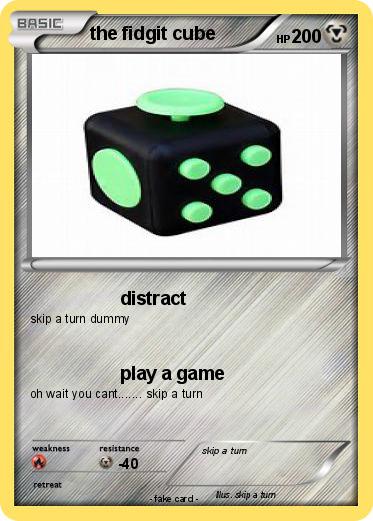 Pokémon the fidgit cube - distract - My Pokemon Card