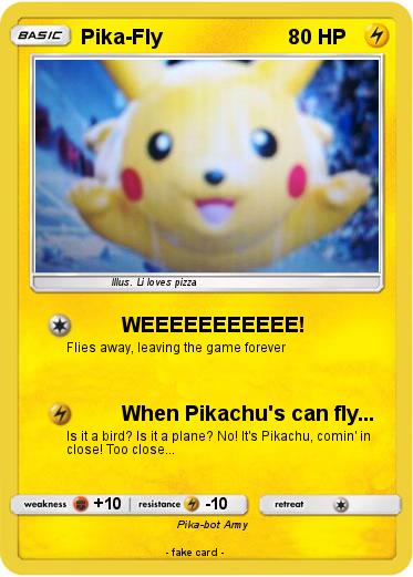 Pokémon Pika Fly - WEEEEEEEEEEE! - My Pokemon Card