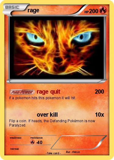 Pokémon rage 342 342 - rage quit - My Pokemon Card