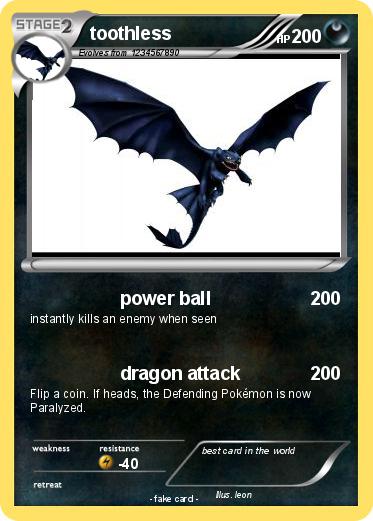Pokémon toothless 308 308 - power ball - My Pokemon Card