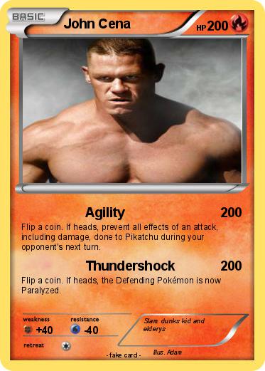 Pokémon John Cena 2544 2544 - Agility - My Pokemon Card