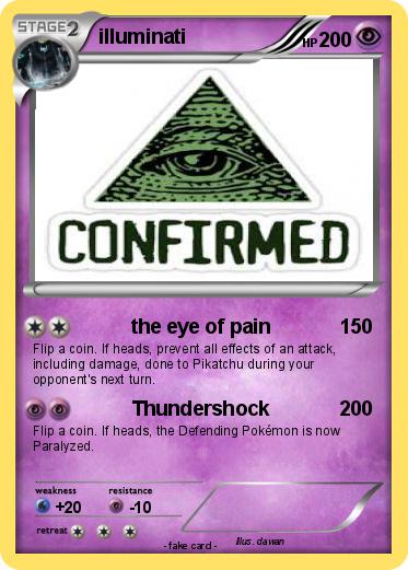 Pokémon illuminati 391 391 - the eye of pain - My Pokemon Card