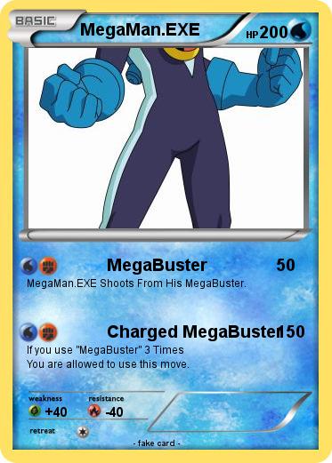 Pokémon MegaMan EXE 12 12 - MegaBuster - My Pokemon Card