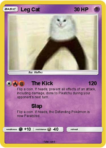 Pokémon Leg Cat - The Kick - My Pokemon Card
