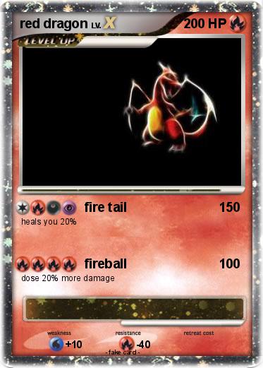 Pokémon red dragon 119 119 - fire tail - My Pokemon Card