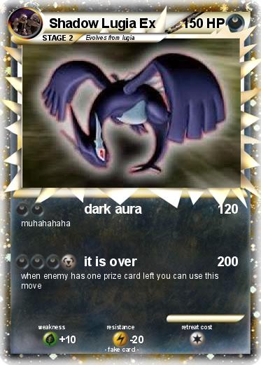Pokémon Shadow Lugia Ex 75 75 - dark aura - My Pokemon Card
