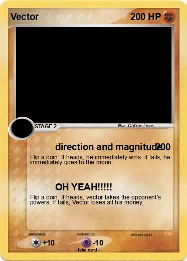 Pokémon Vector 321 321 - direction and magnitude - My Pokemon Card