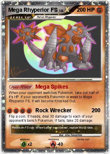 Pokémon Mega Rhyperior FS - Mega Spikes - My Pokemon Card