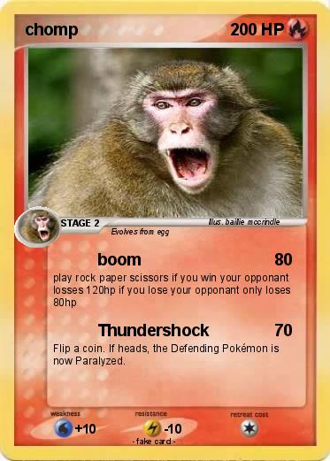 Pokémon chomp 86 86 - boom - My Pokemon Card