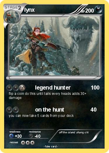 Pokémon lynx 135 135 - legend hunter - My Pokemon Card
