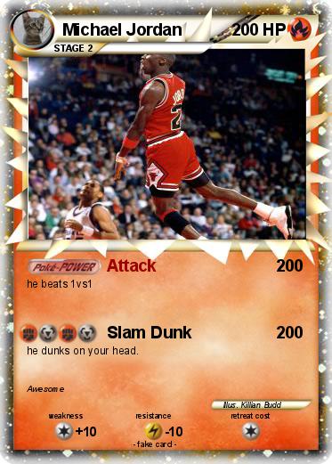 Pokémon Michael Jordan 202 202 - Attack - My Pokemon Card