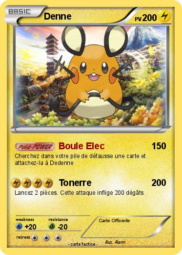 Pokémon Denne - Boule Elec - Ma carte Pokémon
