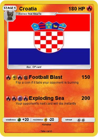 Pokémon Croatia 1 1 - Football Blast - My Pokemon Card