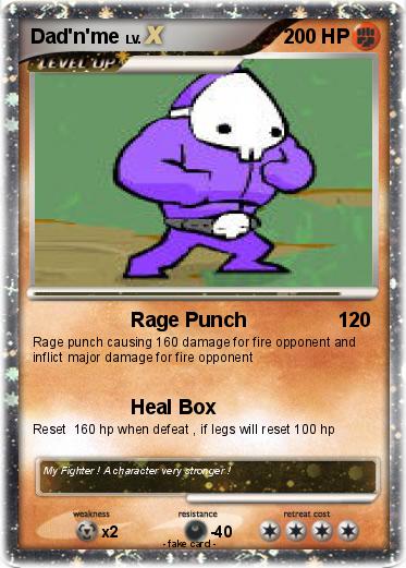 Pokémon Dad n me 7 7 - Rage Punch - My Pokemon Card
