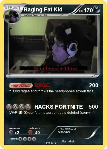 Pokémon Raging Fat Kid - RAGE - My Pokemon Card