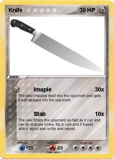 Pokémon Knife 132 132 - Imaple - My Pokemon Card