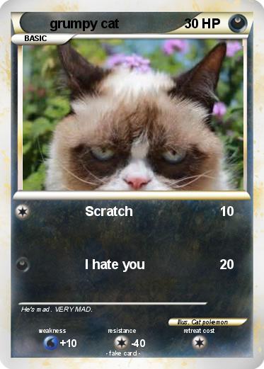 Pokémon grumpy cat 861 861 - Scratch - My Pokemon Card