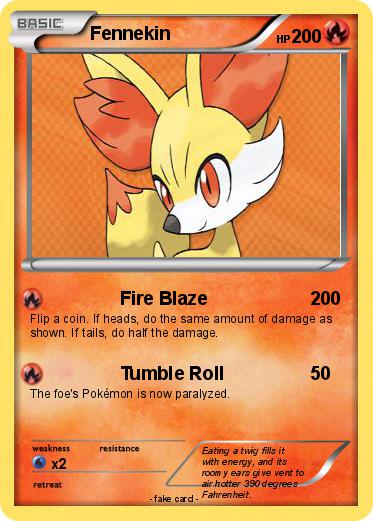 Pokémon Fennekin 364 364 - Fire Blaze - My Pokemon Card