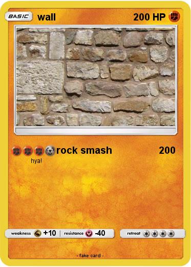 Pokémon wall 507 507 - rock smash - My Pokemon Card
