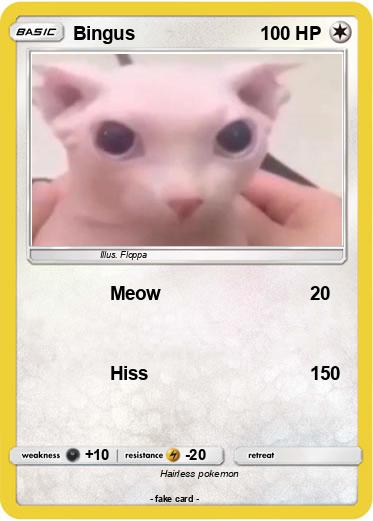 Pokémon Bingus 90 90 - Meow - My Pokemon Card
