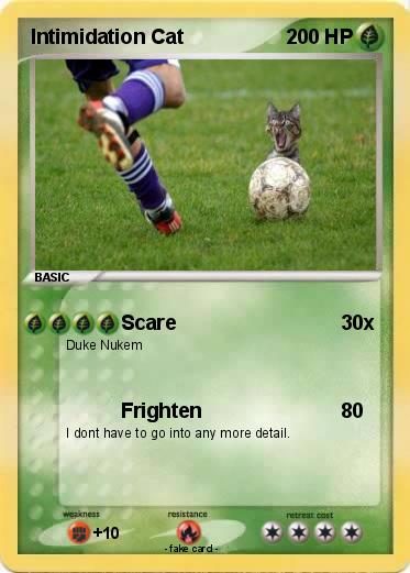 Pokémon Intimidation Cat - Scare - My Pokemon Card