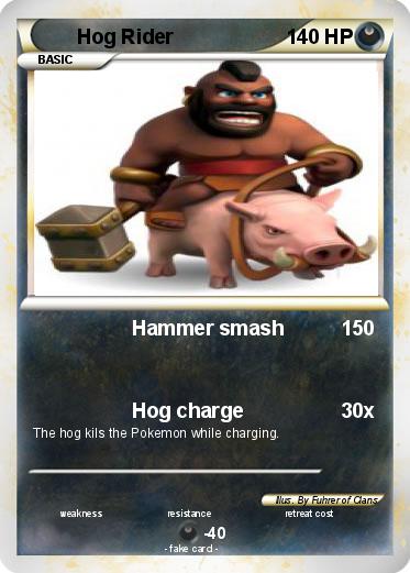 Pokémon Hog Rider 25 25 - Hammer smash - My Pokemon Card