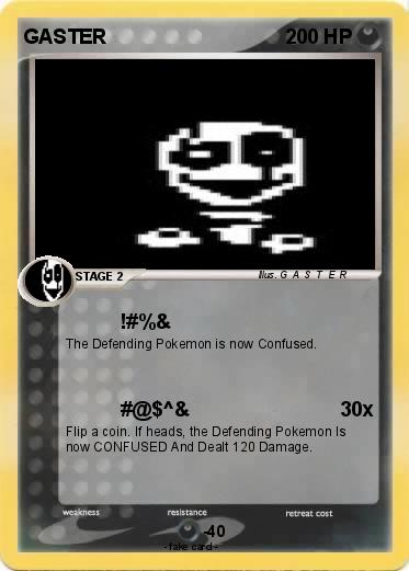 Pokémon GASTER 285 285 - !#%& - My Pokemon Card