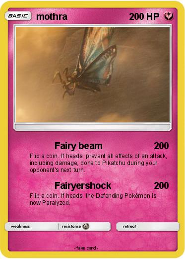 Pokémon mothra 299 299 - Fairy beam - My Pokemon Card