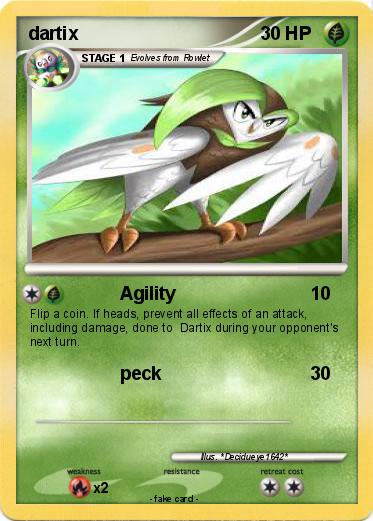 Pokémon dartix - Agility - My Pokemon Card