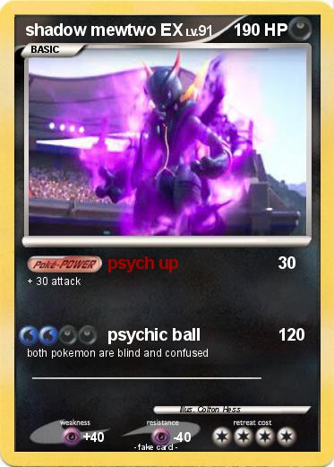 Pokémon shadow mewtwo EX 5 5 - psych up - My Pokemon Card