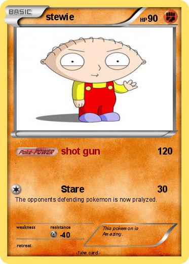 Pokémon stewie 896 896 - shot gun - My Pokemon Card