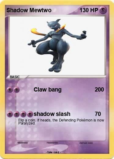 Pokémon Shadow Mewtwo 399 399 - Claw bang - My Pokemon Card
