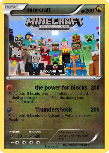 Pokémon minecraft 2301 2301 - the power for blocks - My Pokemon Card