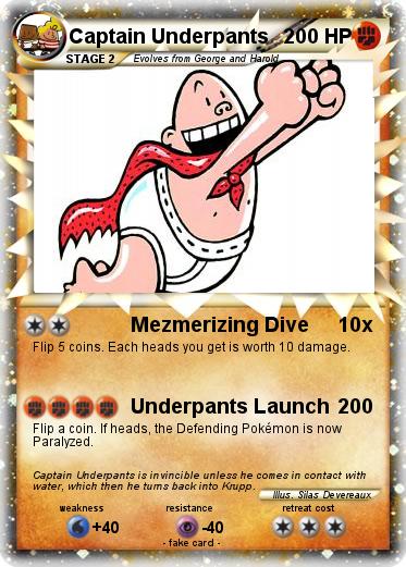 Pokémon Captain Underpants 178 178 - Mezmerizing Dive - My Pokemon Card