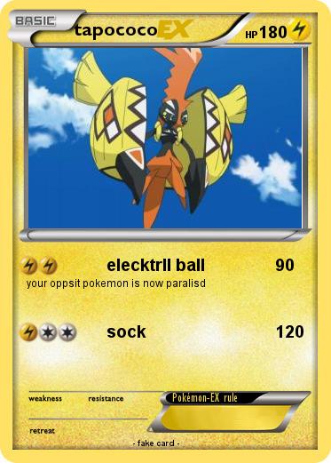Pokémon tapococo - elecktrll ball - My Pokemon Card