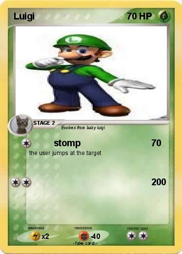 Pokémon Luigi 1637 1637 - stomp - My Pokemon Card