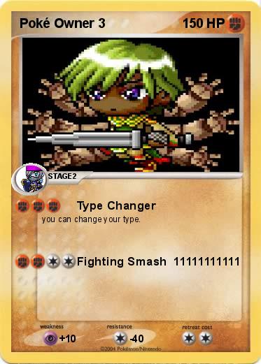 Pokémon Poke Owner 3 3 - Type Changer - My Pokemon Card