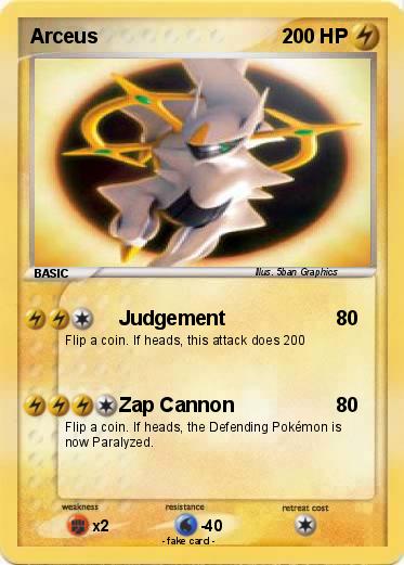Pokémon Arceus 3999 3999 - Judgement - My Pokemon Card
