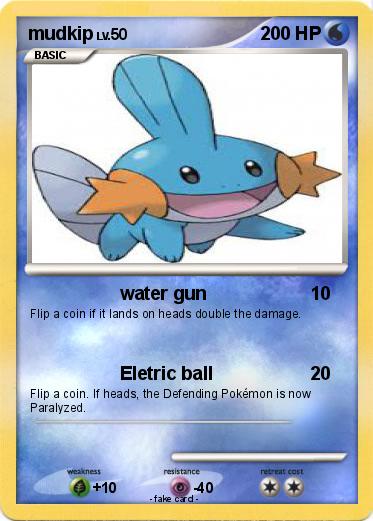Pokémon mudkip 585 585 - water gun - My Pokemon Card