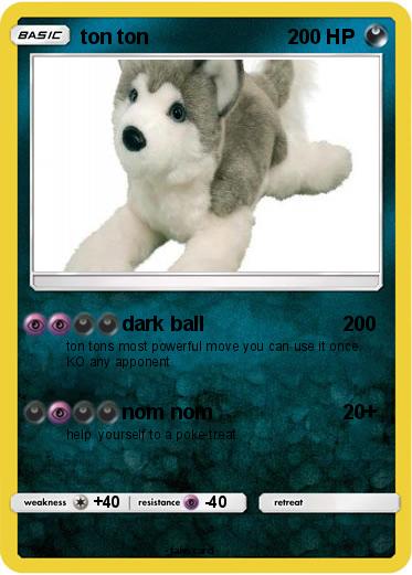 Pokémon ton ton 2 2 - dark ball - My Pokemon Card