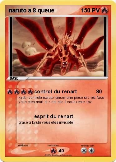 Pokémon naruto a 8 queue - control du renart - Ma carte Pokémon