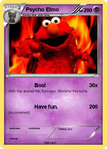 Pokémon Psycho Elmo 1 1 - Boo! - My Pokemon Card
