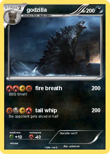 Pokémon godzilla 2198 2198 - fire breath - My Pokemon Card