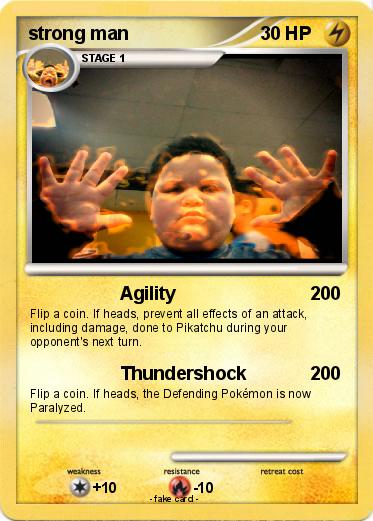 Pokémon strong man 26 26 - Agility - My Pokemon Card
