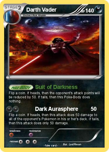 Pokémon Darth Vader 1284 1284 - Suit of Darkness - My Pokemon Card