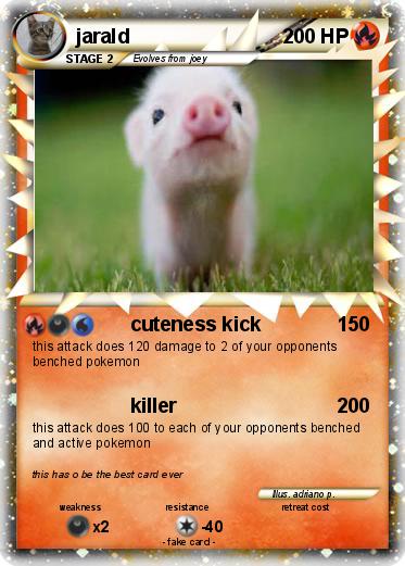 Pokémon jarald - cuteness kick - My Pokemon Card