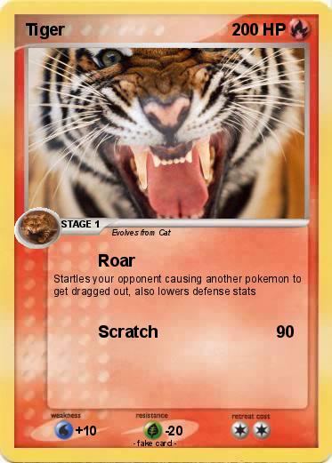 Pokémon Tiger 820 820 - Roar - My Pokemon Card