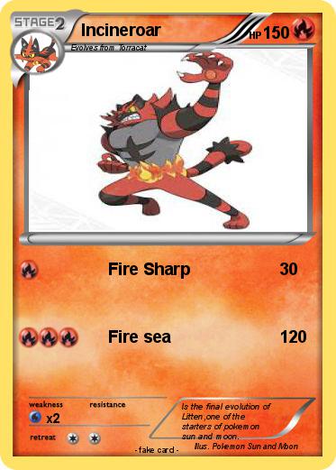 Pokémon Incineroar 18 18 - Fire Sharp - My Pokemon Card